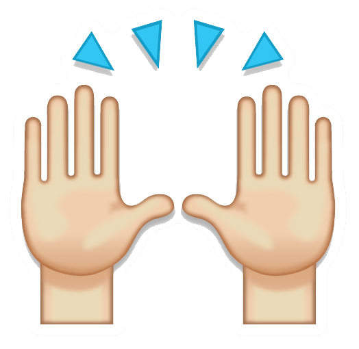 Hand Clipart Emoji - Praise Hands Emoji Png - (545x521) Png Clipart ...