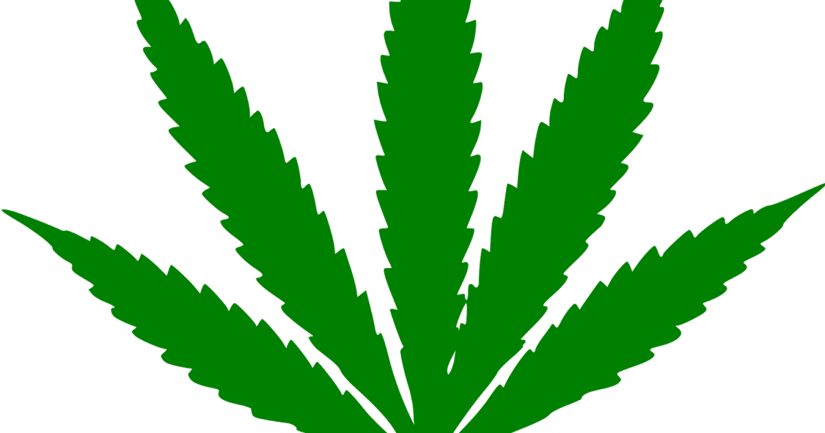 Weed Leaf Clip Art - (1200x630) Png Clipart Download
