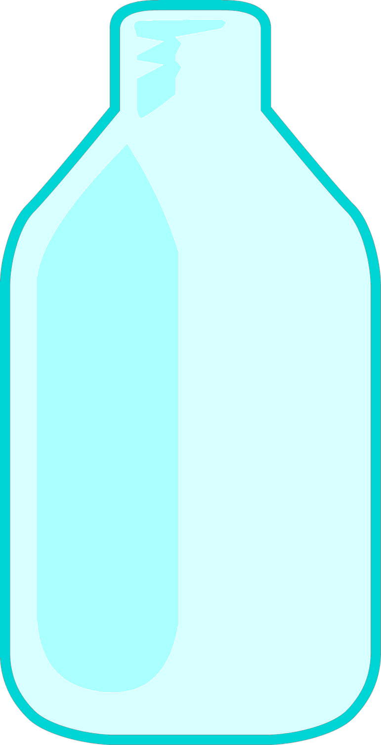 Bfb Water Bottle - (771x1509) Png Clipart Download