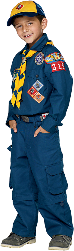 Cub Scouts Wolf Uniform - (279x860) Png Clipart Download