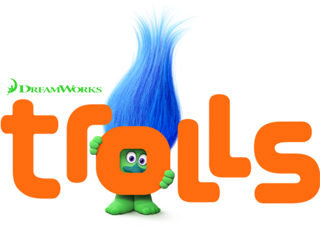 Trolls Dreamworks Logo - Trolls Logo - (640x360) Png Clipart Download