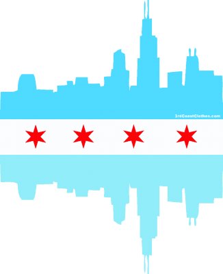 Chicago Flag Skyline