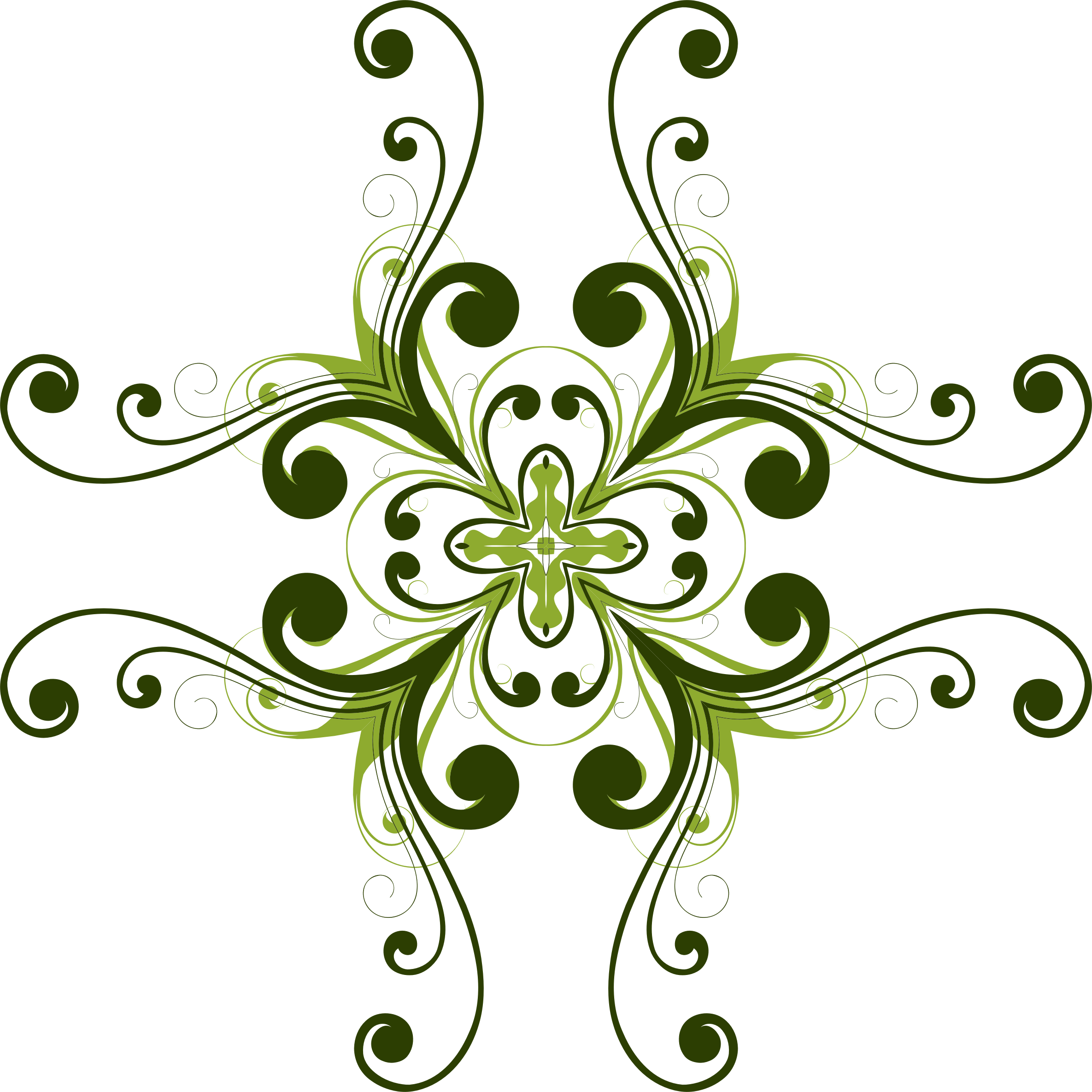 Flower Design 2 - Flower Design 2 - (2370x2370) Png Clipart Download