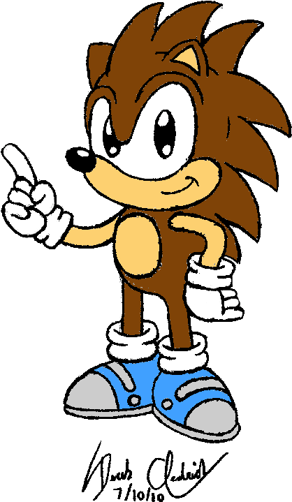 Sonic As A Child Concept Art By Firebirdphoenix87 - Art - (438x740) Png ...