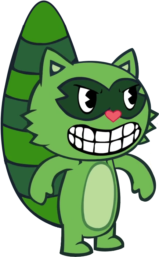 Old Style - Happy Tree Friends Lifty - (603x900) Png Clipart Download