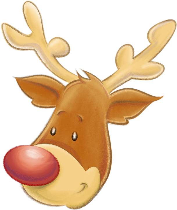 Christmas Reindeer Clipart - Rudolph Reindeer - (609x720) Png Clipart ...