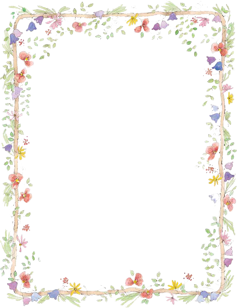 Free Flower Borders For Word Document 759x1000 Png Clipart Download