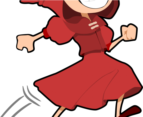 Hop Clipart Jumping - Cartoon Little Red Riding Hood - (640x480) Png ...
