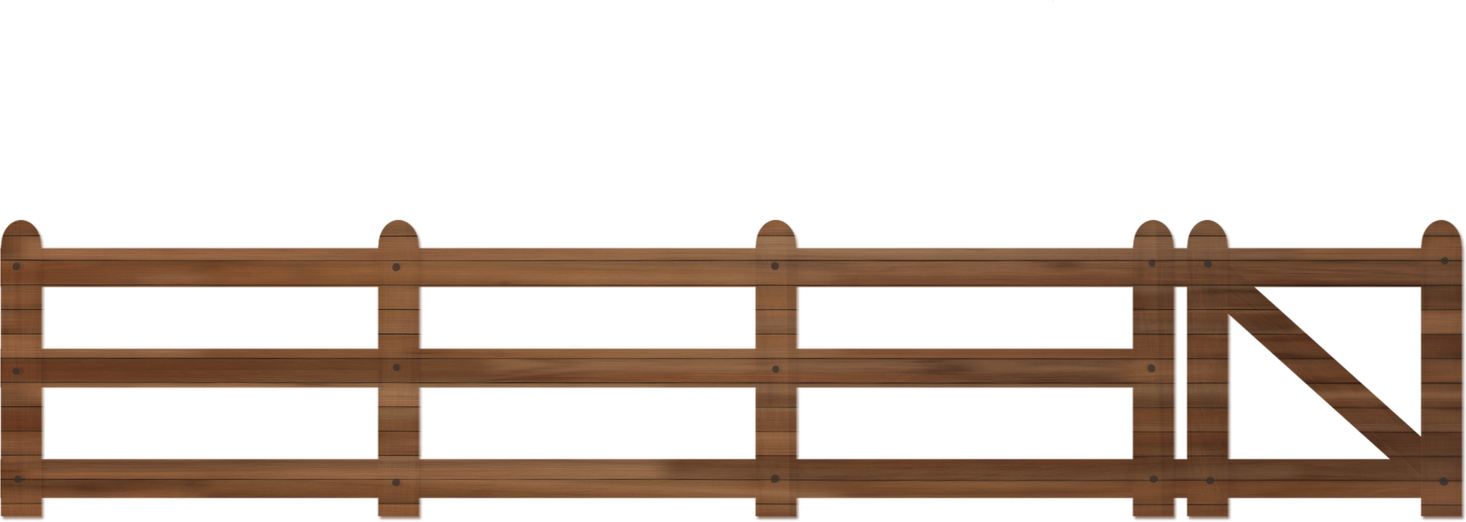 Fence Cliparts Clip Art On - Split Rail Fence Clipart - (3000x2000) Png ...