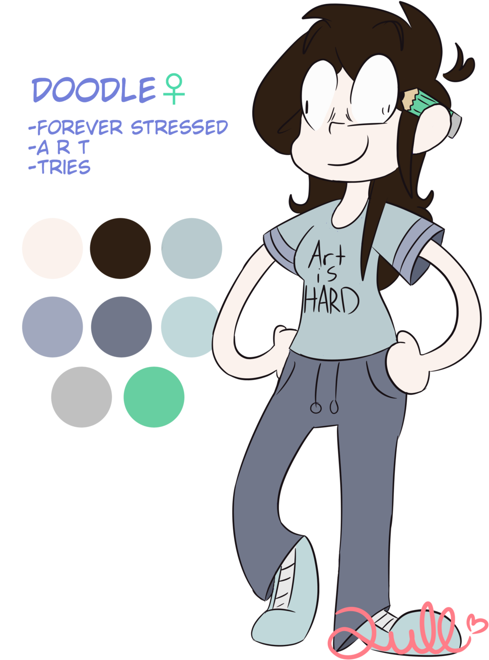 Doodle Reference Sheet 11/23/27 By Quilldoodle - Cartoon - (1024x1351) Png Clipart Download