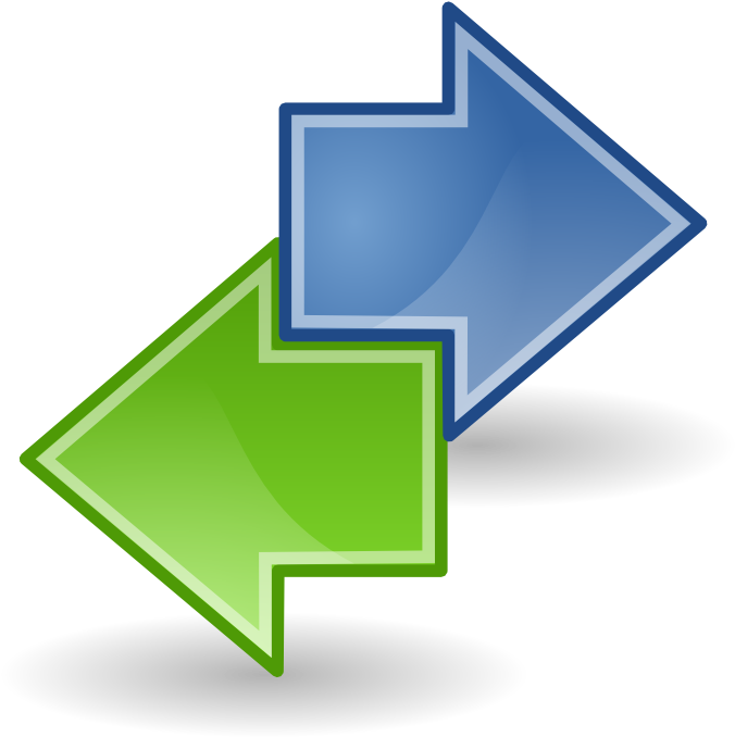 File - Forward And Backward Arrow - (720x720) Png Clipart Download