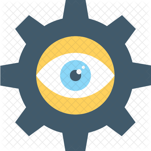 Vision Icon - Gear Icon Png - (512x512) Png Clipart Download