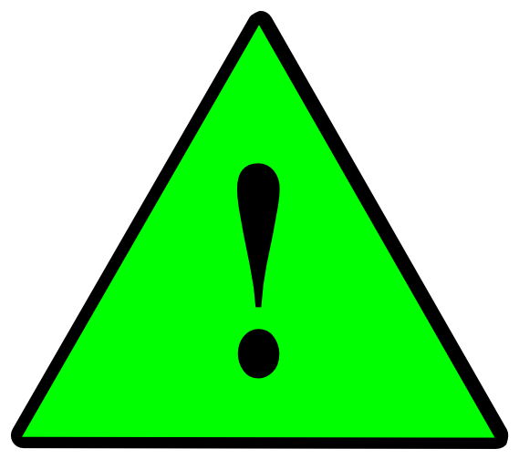 Icon Green Warning Png - (600x541) Png Clipart Download