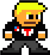 Trump - Pixel Art Stranger Things - (420x360) Png Clipart Download