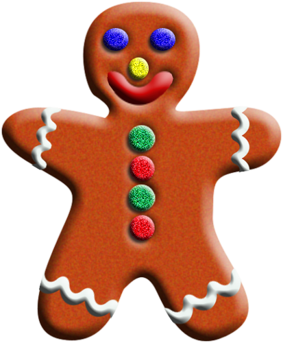 Gingerbread Man December Clipart Free Clip Art Images - December Clip ...