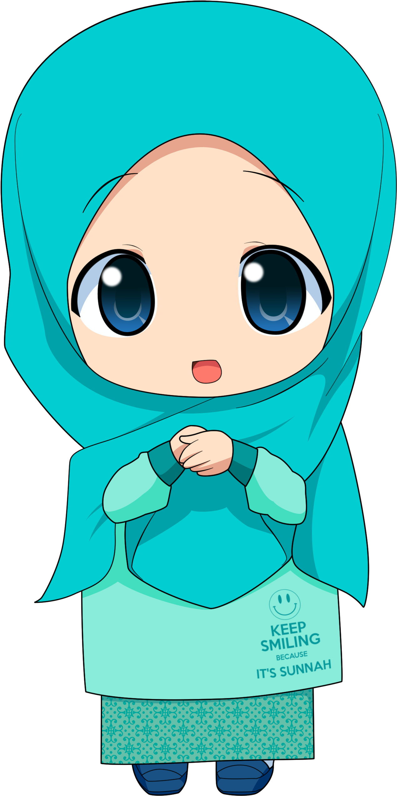 Chibi Muslimah 2 By Taj92 - Chibi Muslim - Full Size PNG Clipart Images ...