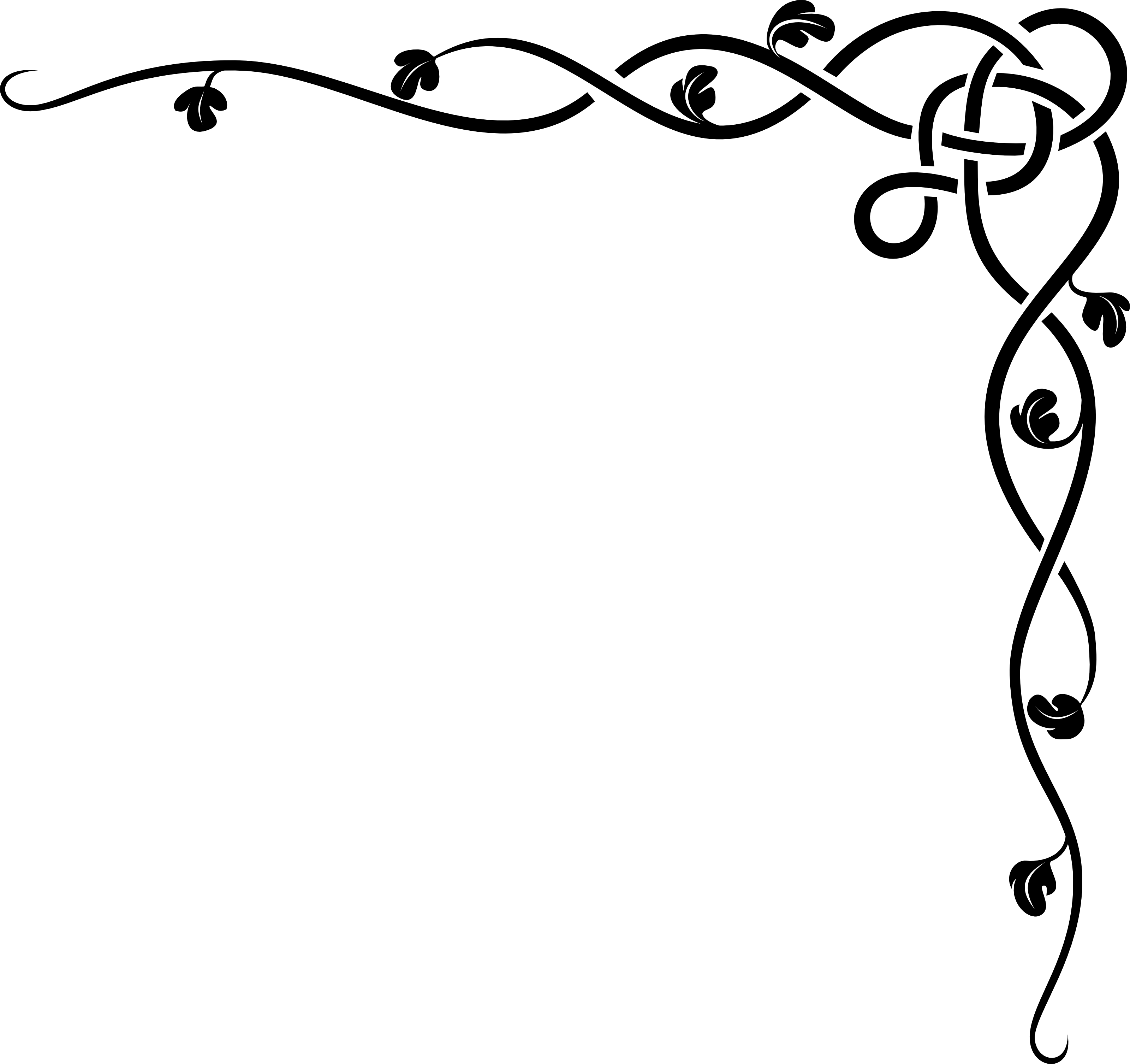 Photo Photo - Top Right Corner Borders - (3200x3012) Png Clipart Download