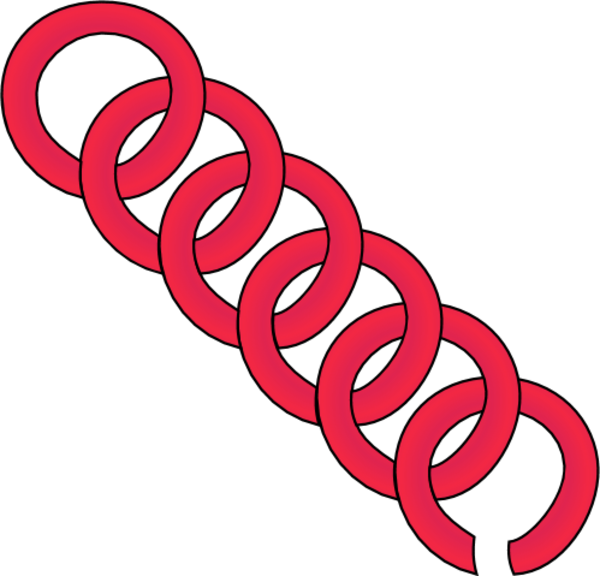 Gold Chain Clipart - Red Chain Clipart - (600x576) Png Clipart Download