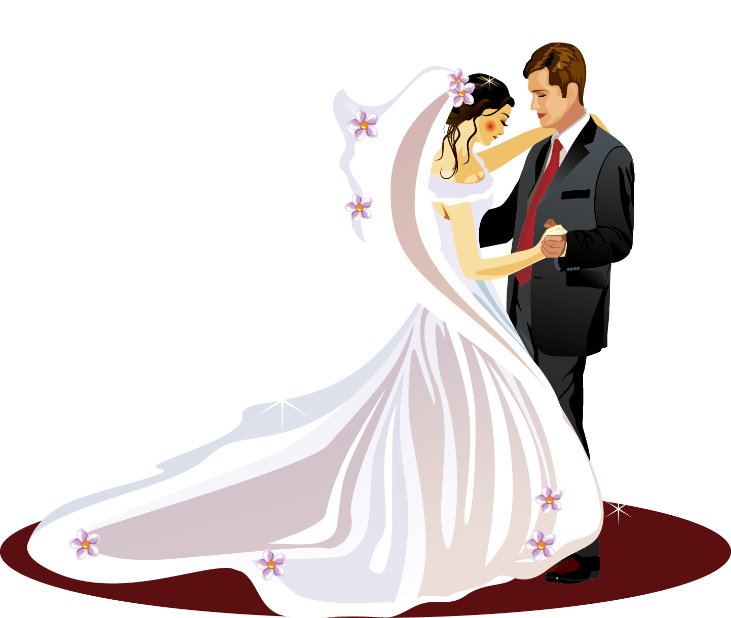 Wedding Invitation Bridegroom Clip Art - Groom And Bride Vector ...