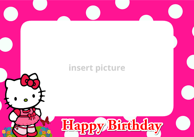 Hello Kitty Pink Dots Frame Png - Hello Kitty Frames Png - (640x453 ...