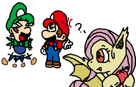Super Mario Bros - My Little Pony Mario - (495x306) Png Clipart Download