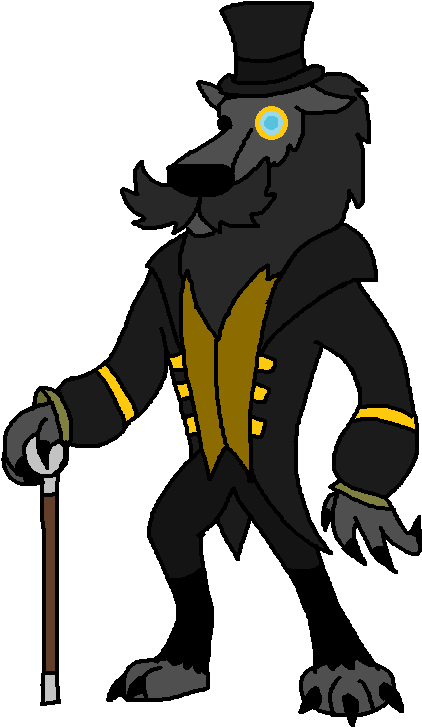 Dapper Werewolf By Themightysaurus - Cartoon - (523x857) Png Clipart ...