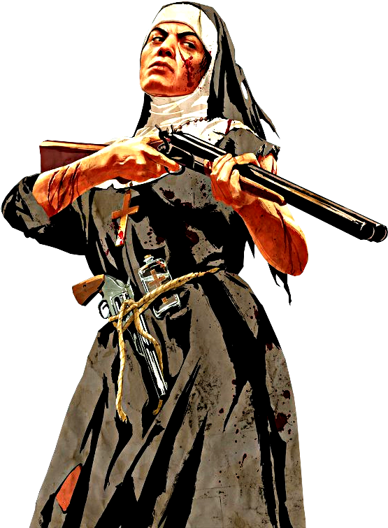 Red - Red Dead Redemption Nun - (1024x768) Png Clipart Download