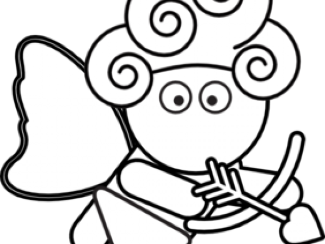 Cupid Clipart Outline - Cupid Clip Art - (640x480) Png Clipart Download