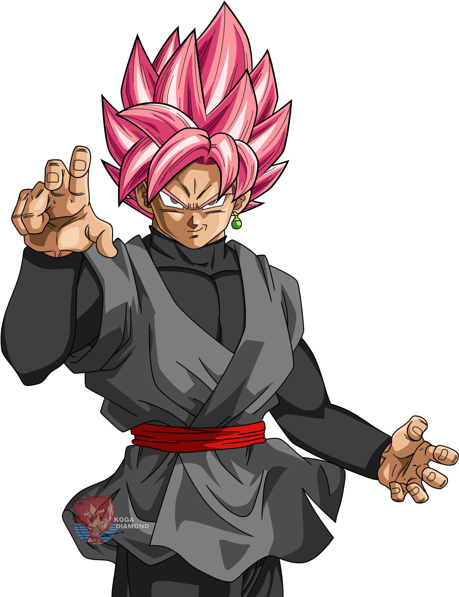 Kogadiamond1080 Black Goku Ssj Rose Render By Kogadiamond1080 - Goku ...