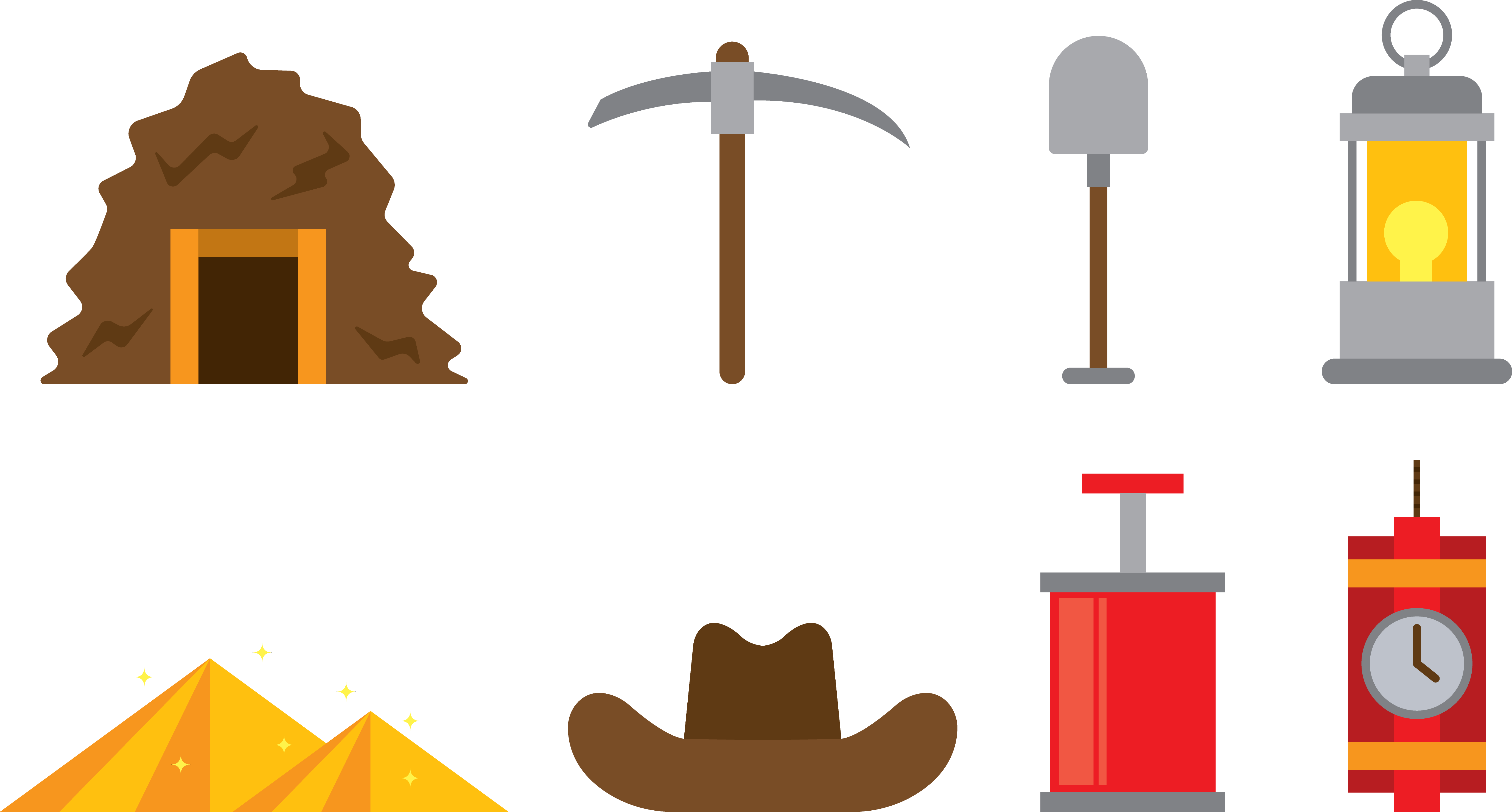 Gold Mining Euclidean Vector Gold Rush - Gold - (5508x2958) Png Clipart ...