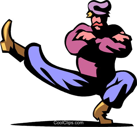 Traditional Russian Dancer Royalty Free Vector Clip - Dancing Russian ...
