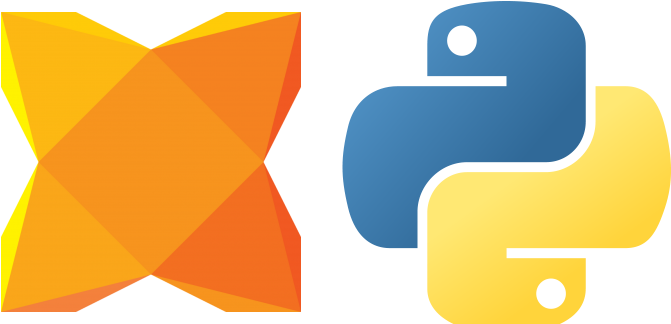 Haxe And Python - Python Logo Flat Png - (737x372) Png Clipart Download