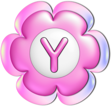 Pink Flower Alphabet - Alphabet - (540x380) Png Clipart Download