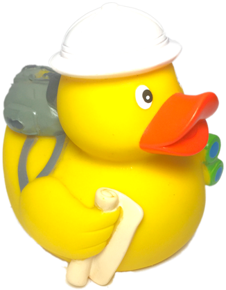 Backpack Explorer Rubber Duck - Duck - (500x500) Png Clipart Download