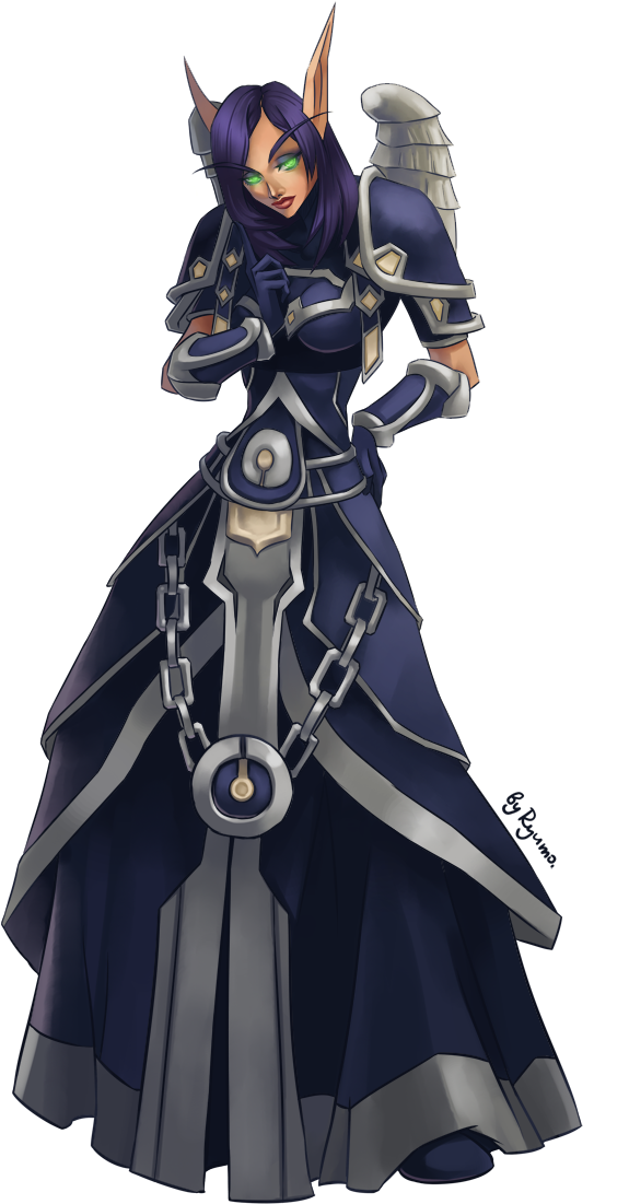 Sarna The Priest By Ryumo - Wow Female Blood Elf Priest - (638x1148 ...