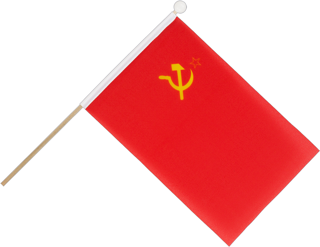 Ussr Soviet Union - Chinese Flag On Pole - (1500x1260) Png Clipart Download