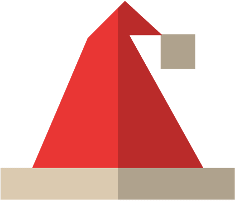 Santa Hat Flat Icon - Santa Suit - (512x512) Png Clipart Download
