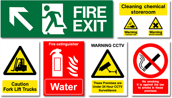 Safety Signs - Safety Sign In Office - (600x348) Png Clipart Download