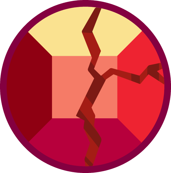 Eye - Steven Universe Cracked Gem - (600x604) Png Clipart Download