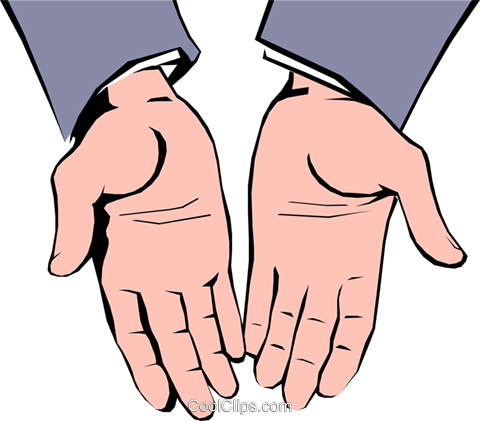 Open Hands Royalty Free Vector Clip Art Illustration - Open Hands ...