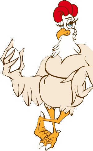 Google Search - Cartoon Chicken Gif - (314x574) Png Clipart Download