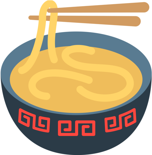 Mozilla - Bowl Of Noodles Emoji - (512x512) Png Clipart Download