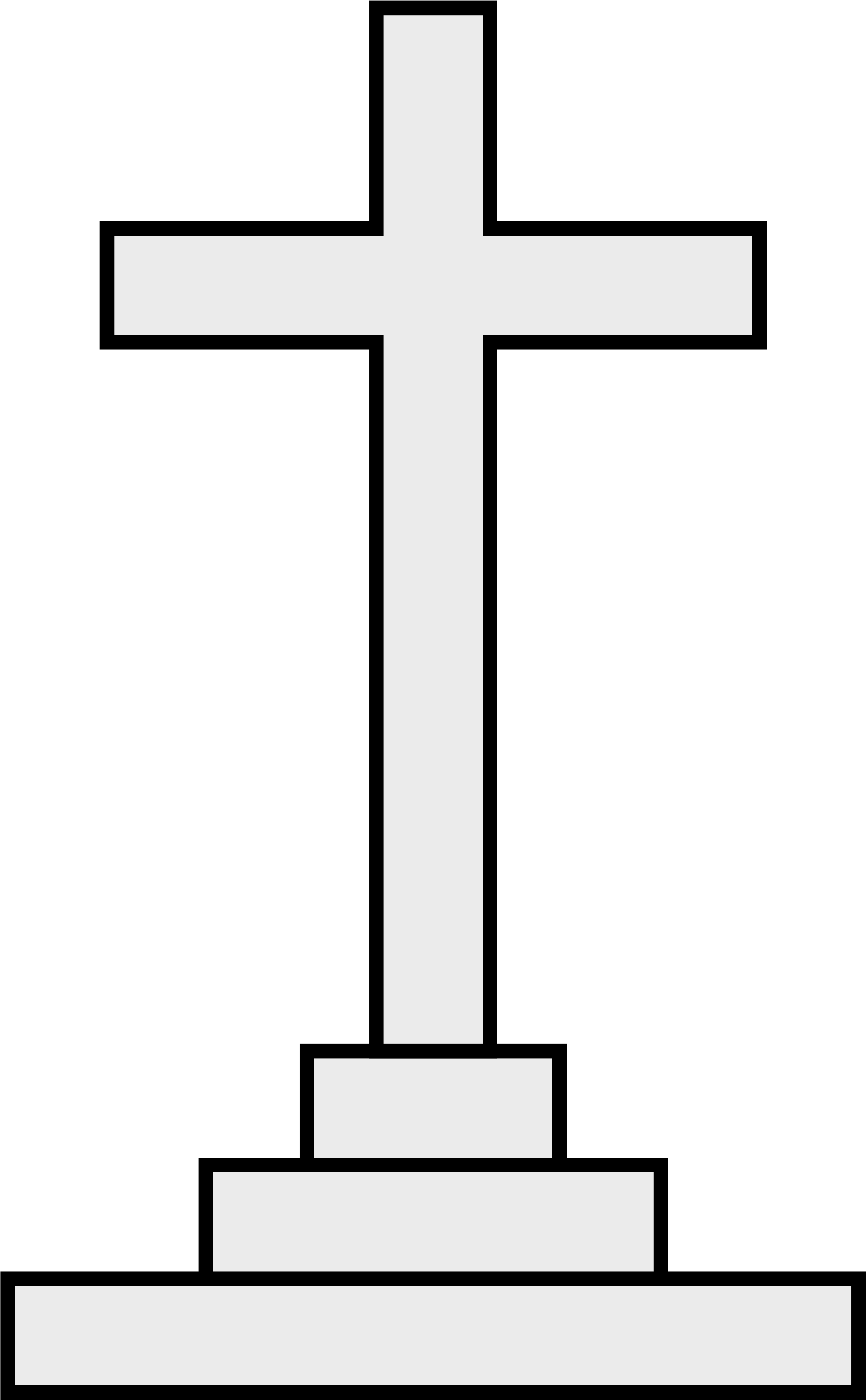 Open - Calvary Cross - (2000x3158) Png Clipart Download