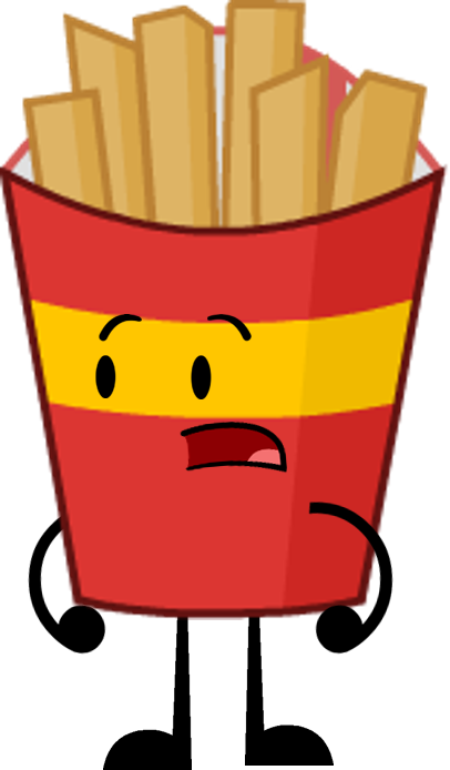 Battle For Waffle World - Bfb Fries Intro - (406x694) Png Clipart Download