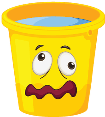 Buckets With Faces - Illustration - (352x399) Png Clipart Download
