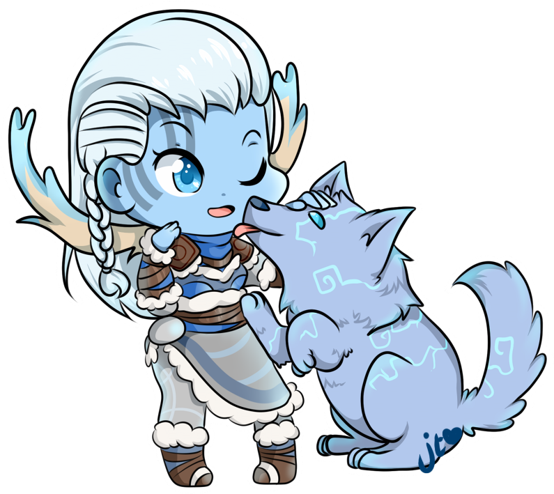 Skadi And Kaldr Chibi - Smite Fan Art Chibi - (850x782) Png Clipart ...