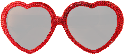 Heart Shaped Sunglasses Transparent - (600x315) Png Clipart Download
