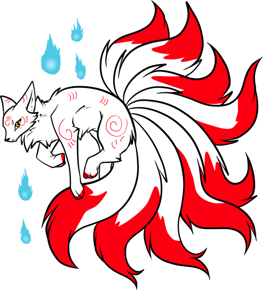 Spirit Fox Design By Raythebishie - Cartoon - (852x938) Png Clipart ...