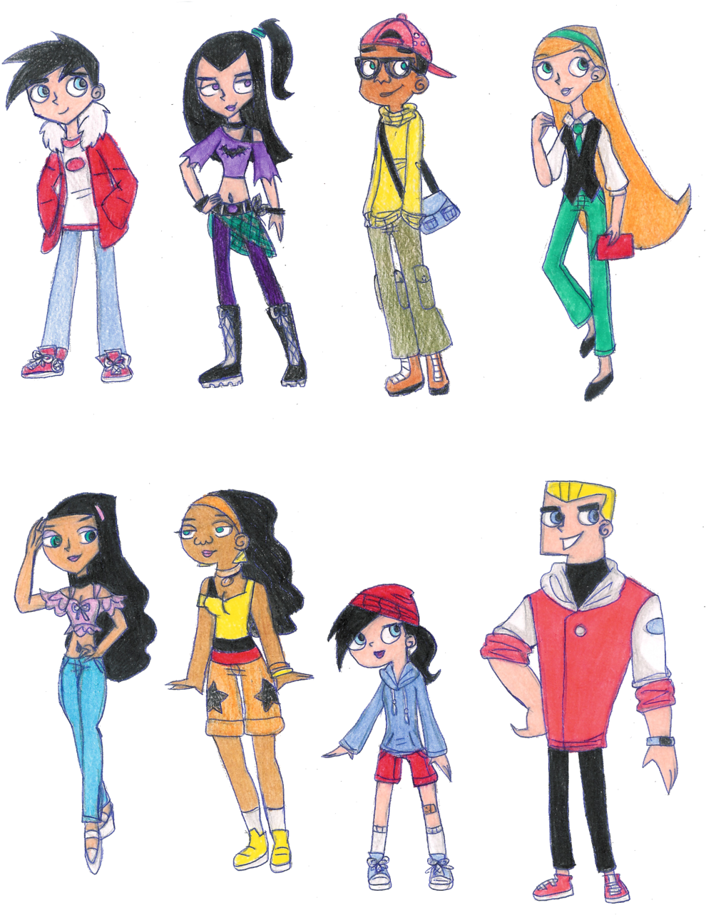 Redesigns Of The Danny Phantom Cast By Kuku88 - Cartoon - (1024x1319 ...