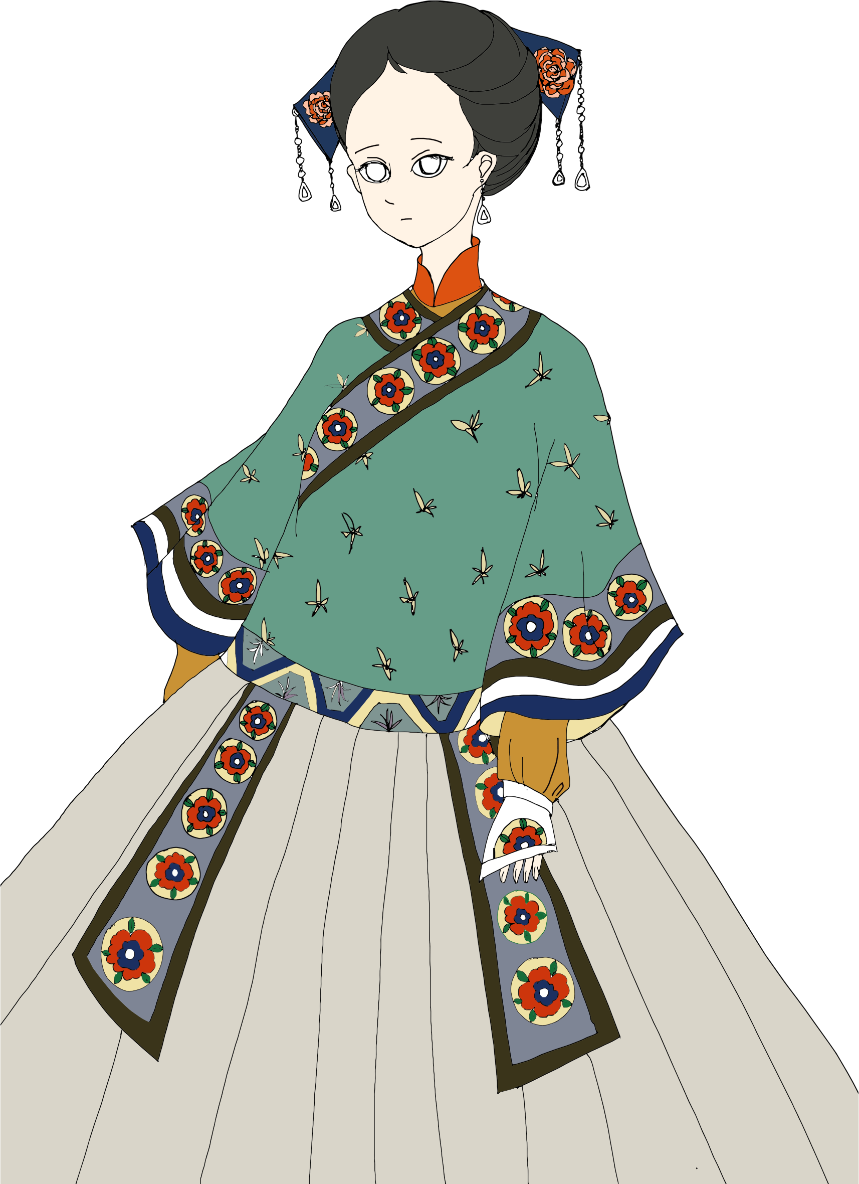 This Free Icons Png Design Of Japanese Woman - Asian Female Cartoon Png ...